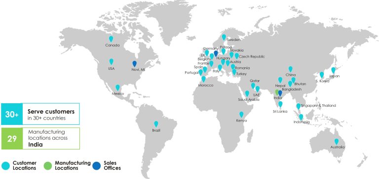 Global Presence – Rane Group